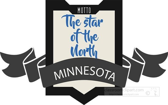 Free minnesota state motto star of the north clipart - Classroom Clipart