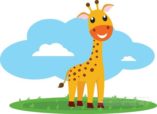 giraffe stick figure clipart - Classroom Clipart