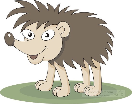 Free hedgehog insectivores cartoon sideview clipart - Graphics and ...