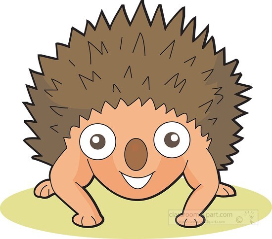 Free hedgehog insectivores cartoon sideview clipart - Graphics and ...