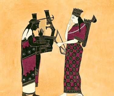 Ancient Greece Pictures and Illustrations-ancient greece apollo playing ...