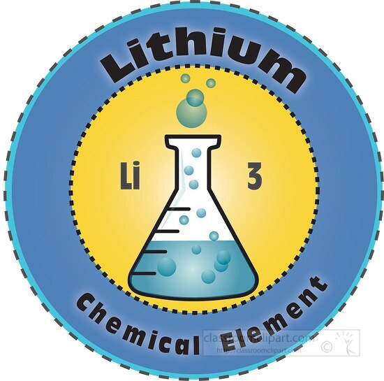 Chemistry Clipart-lithium chemical element
