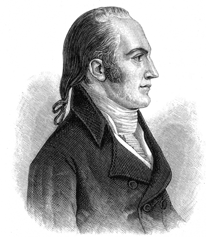 aaron burr portrait - Classroom Clip Art