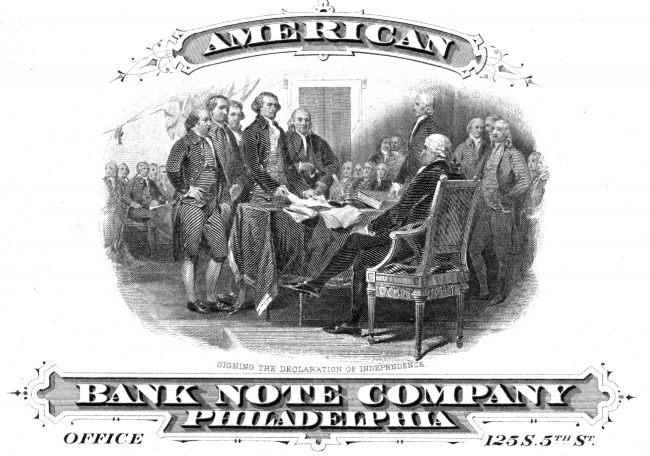 American bank note company Philadelphia Historical Illustration ...