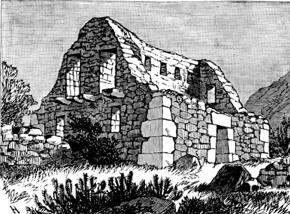 South America Illustrations-Ancient Dwelling-house