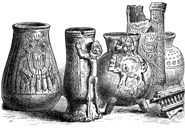 Mexico Illustrations-Ancient Indian Pottery