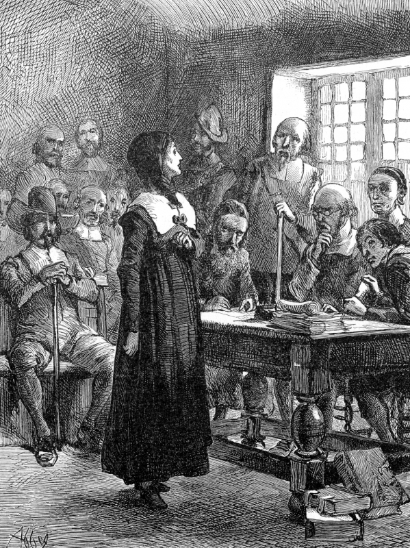 anne hutchinson Puritan spiritual leader in colonial massachusett ...