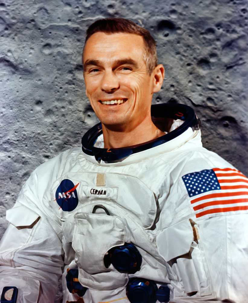 apollo 10 portrait of Gene Cernan - Classroom Clipart