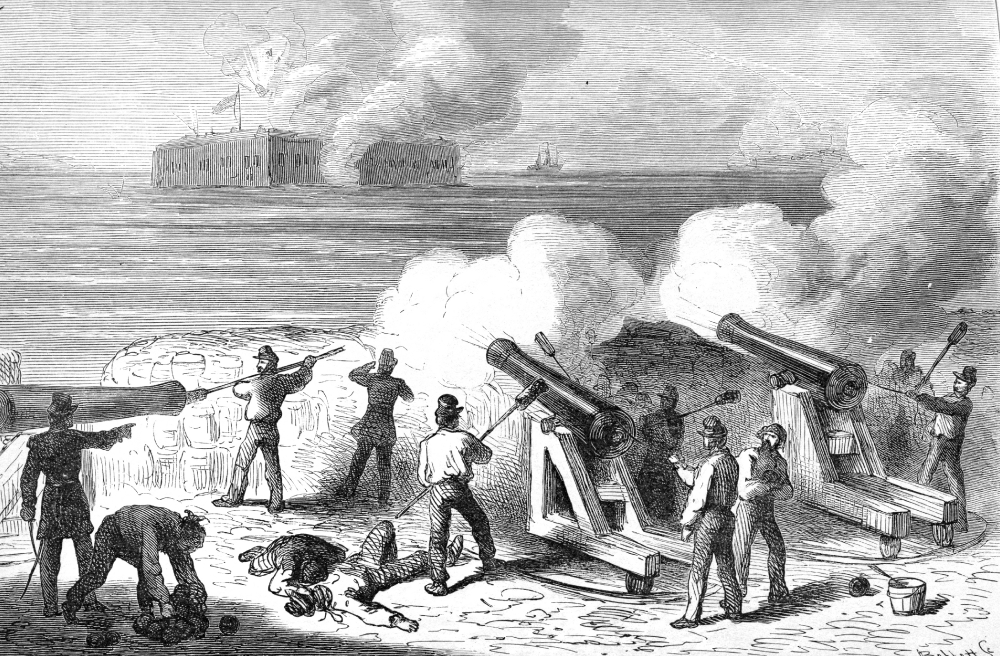 attack on fort sumter 1468a - Classroom Clip Art