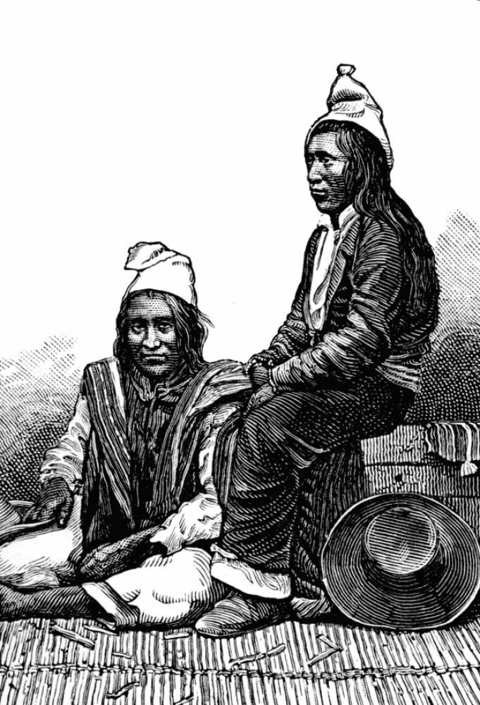 South America Illustrations-Aymara Men, Puno