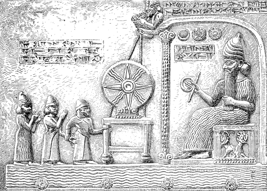 homage to samas - Classroom Clip Art