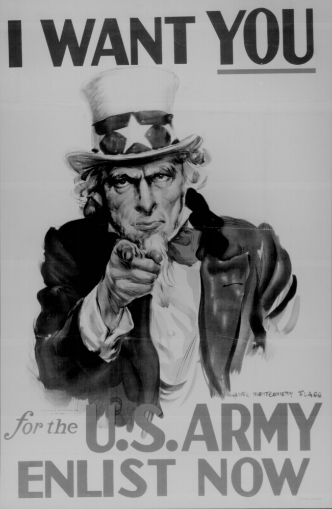 I Want You for the U S Army Enlist Now - Classroom Clip Art