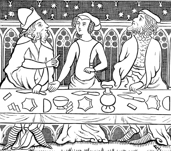Justices Middle Ages Medieval Illustration - Classroom Clipart