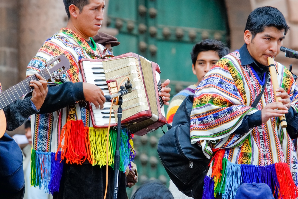 musicians in bright costume cusco peru photo 013 - Classroom Clip Art