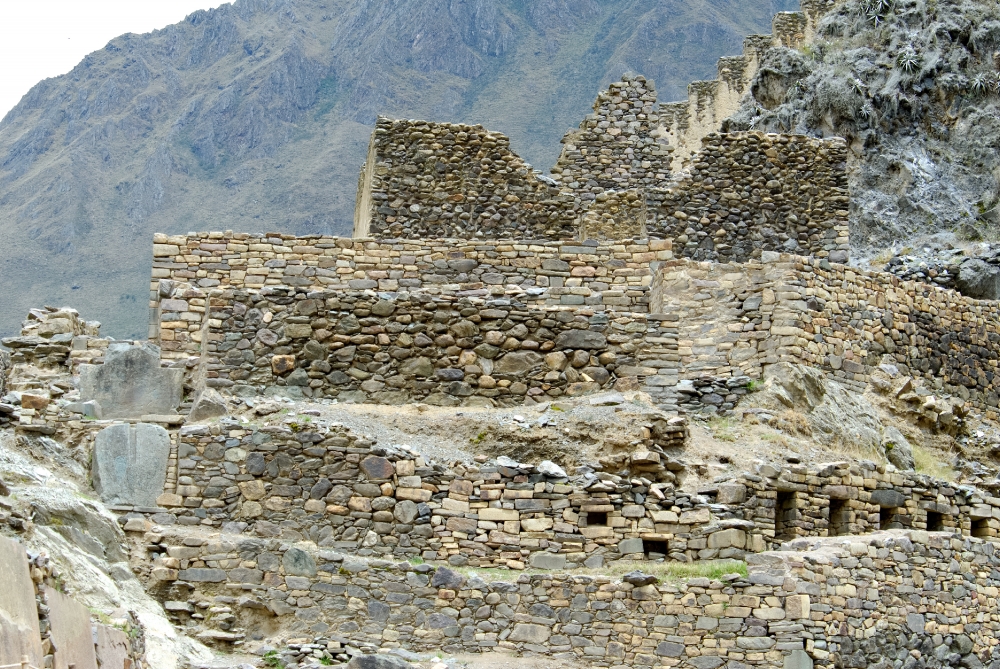 Ollantaytambo an Inca fortress - Classroom Clip Art