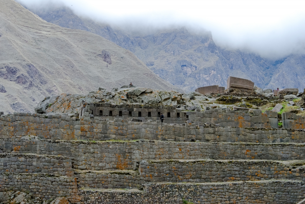 Ollantaytambo an Inca fortress - Classroom Clip Art
