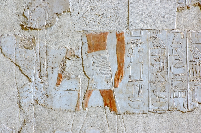 Free Painted Bas Relief Hieroglyphics Temple Of Queen Hatshepsut Luxor ...