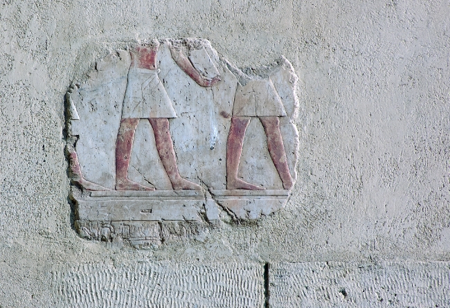 Egypt-Painted Bas Relief Hieroglyphics Temple Of Queen Hatshepsut Luxor ...