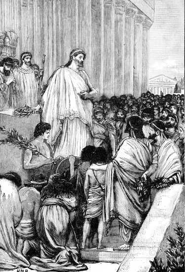 pericles ancient greece historical illustration 94a - Classroom Clip Art