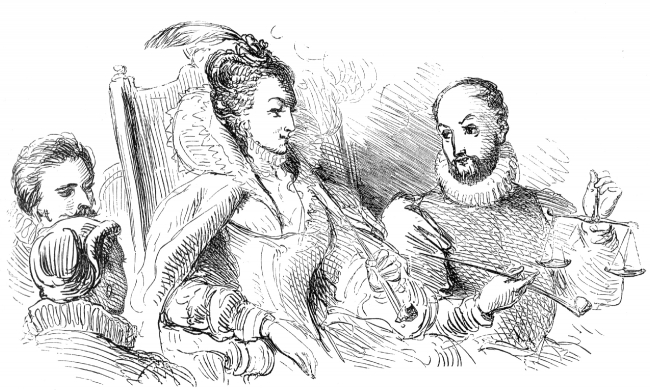 Queen Elizabeth and Raleigh - Classroom Clip Art