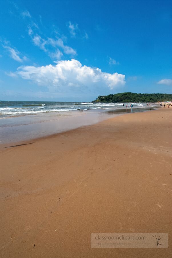 Sandy Beach Goa India - Classroom Clip Art