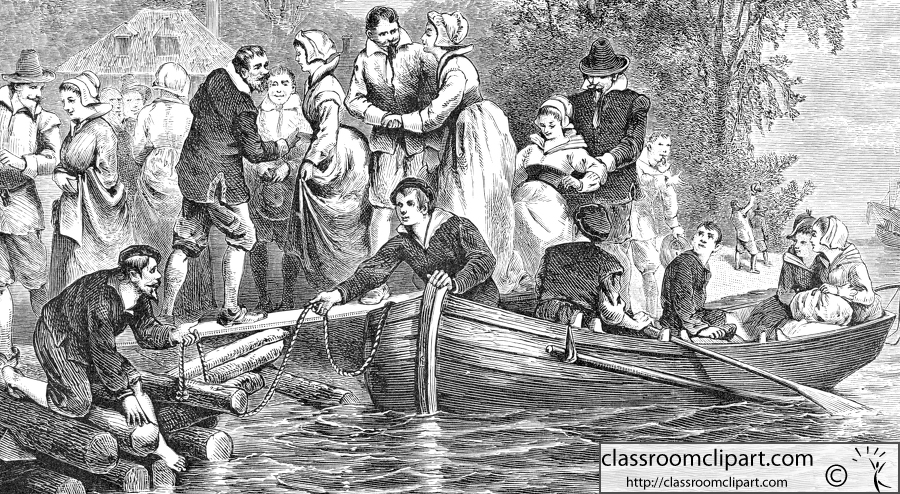 The Settlers at Jamestown Historical Illustration - Classroom Clip Art