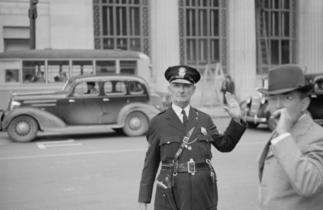 traffic cop greensboro north carolina 1936 - Classroom Clip Art