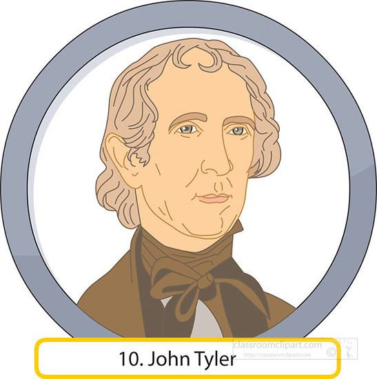 10_john_tyler - Classroom Clip Art