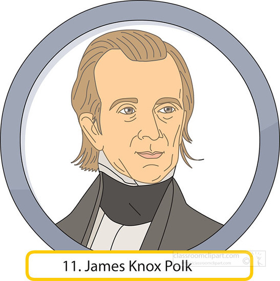 11_james_knox_polk - Classroom Clip Art