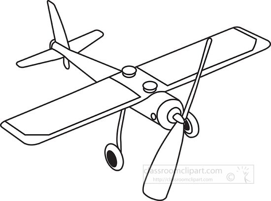 165 aircraft black white outline clipart - Classroom Clip Art