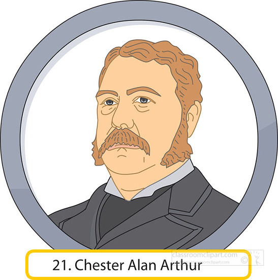 21_chester_alan_arthur - Classroom Clip Art