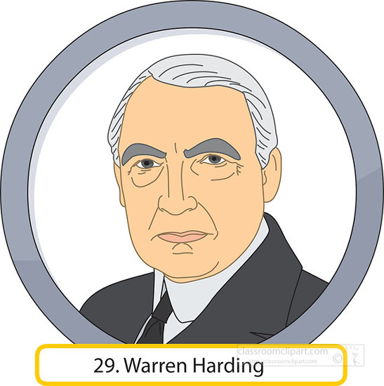 29_warren_harding - Classroom Clipart