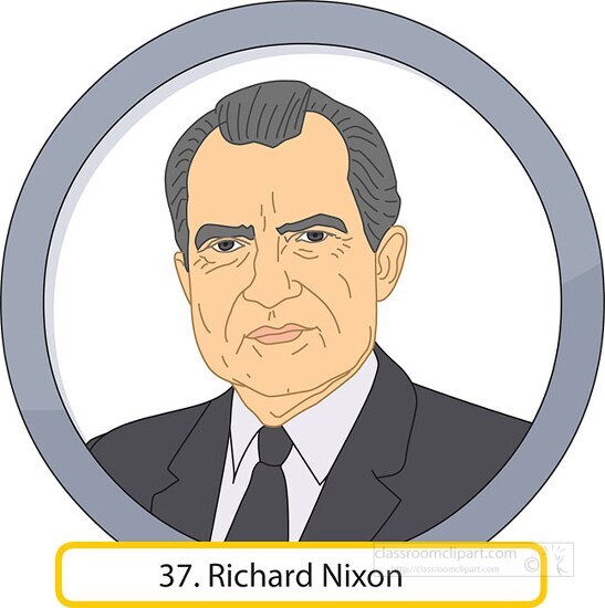 37_richard_nixon - Classroom Clipart