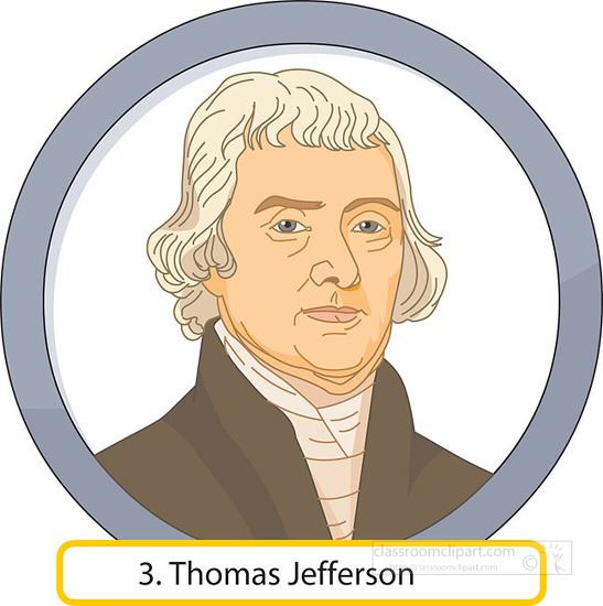 Free 3_thomas_jefferson - Classroom Clipart