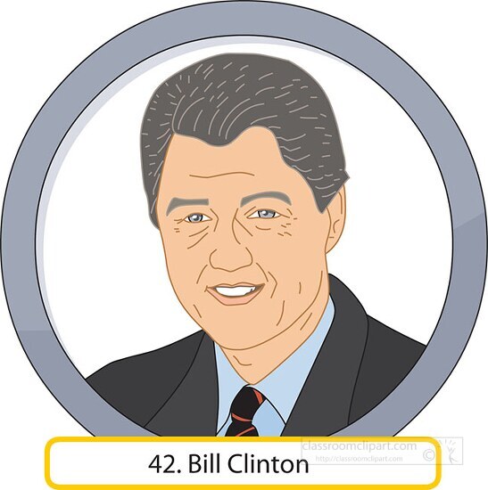 42_bill_clinton - Classroom Clipart