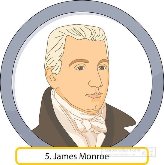 5_james_monroe - Classroom Clip Art
