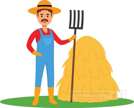 agriculture farmer at work clipart - Classroom Clip Art