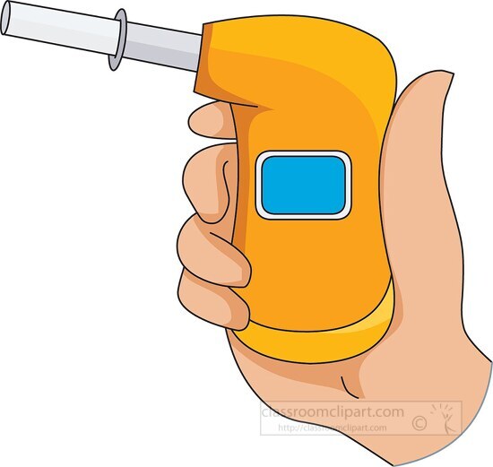 alcohol check breathalyzer - Classroom Clip Art