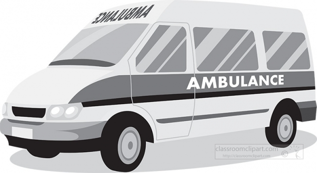 ambulance emergency vehicle transportation gray clipart - Classroom ...
