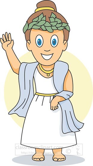 Ancient Greece Girl Clipart - Classroom Clip Art
