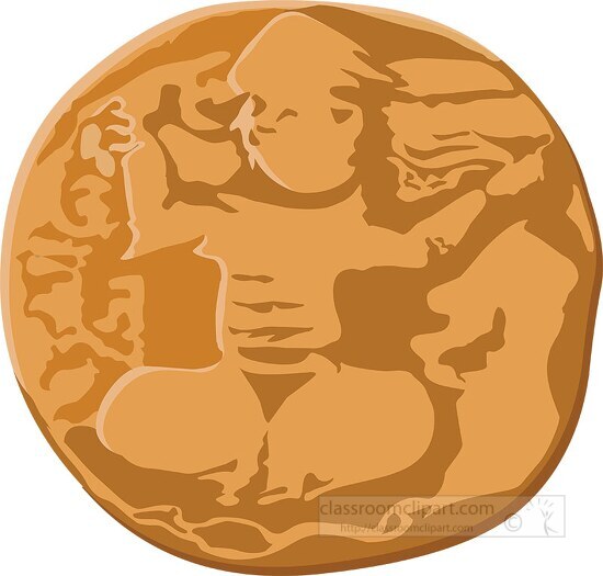 ancient-greek-bronze-coin-clipart - Classroom Clip Art