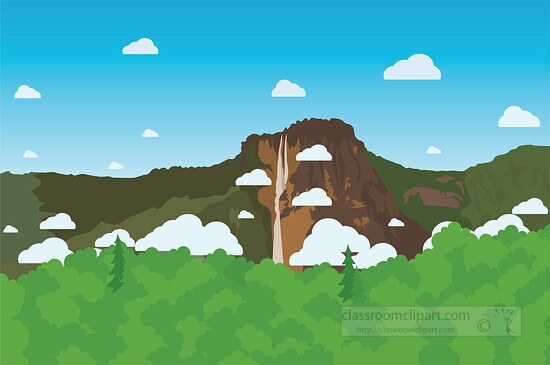 angel falls venezuela clipart - Classroom Clip Art