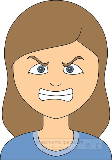 angry emotional expression 914 - Classroom Clip Art
