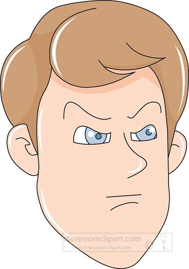 Angry Face Clipart - Classroom Clip Art