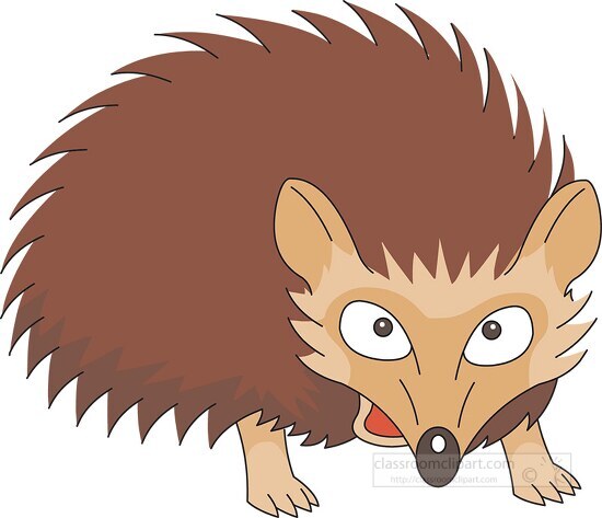 Hedgehog Clipart-angry looking hedgehog clipart