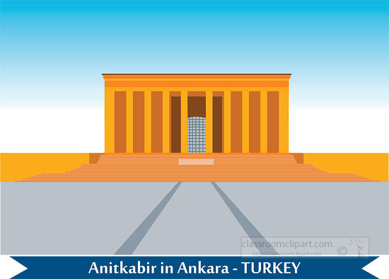 anitkabir in ankara turkey clipart - Classroom Clip Art