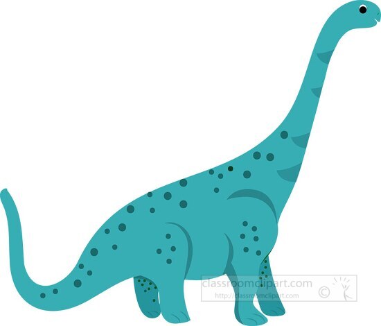 apatosaurus dinosaur cartoon style - Classroom Clip Art