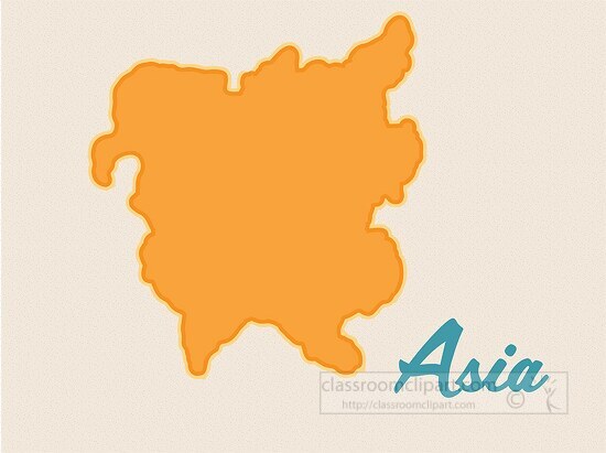asia country map clipart - Classroom Clip Art