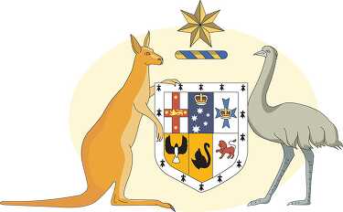 Australia Coats of Arm Clipart - Classroom Clip Art