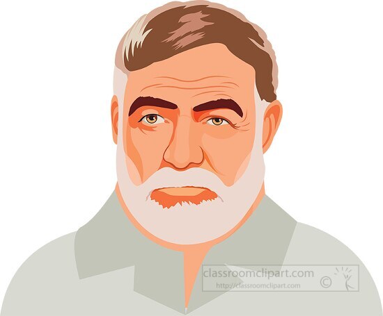 author ernest hemingway clipart - Classroom Clip Art